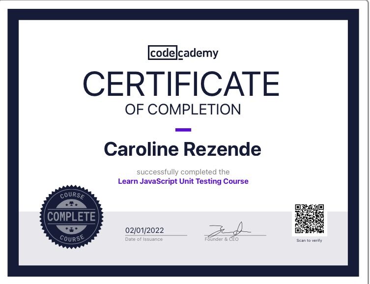 Caroline Rezende on LinkedIn: #javascript #unit #testing #opentowork Caroline Rezende on LinkedIn: #javascript #unit #testing #opentowork