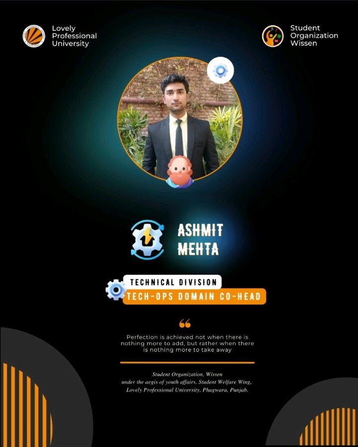 Ashmit Mehta on LinkedIn: #lpu #dso #techops #newbeginning Ashmit Mehta on LinkedIn: #lpu #dso #techops #newbeginning