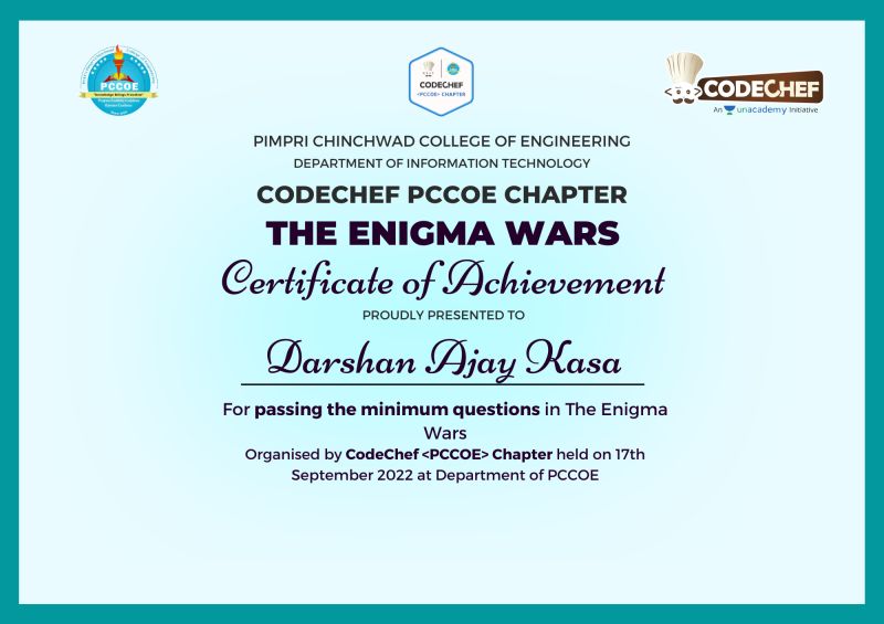 Darshan Kasar on LinkedIn: Hello connections, I am glad to share that I ... Darshan Kasar on LinkedIn: Hello connections, I am glad to share that I ...