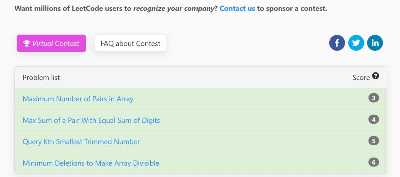 Utkarsh Paliwal on LinkedIn: #leetcode #dsa #contest # ... Utkarsh Paliwal on LinkedIn: #leetcode #dsa #contest # ...