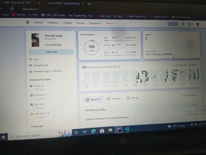 Shivansh Singh on LinkedIn: #century #leetcode Shivansh Singh on LinkedIn: #century #leetcode