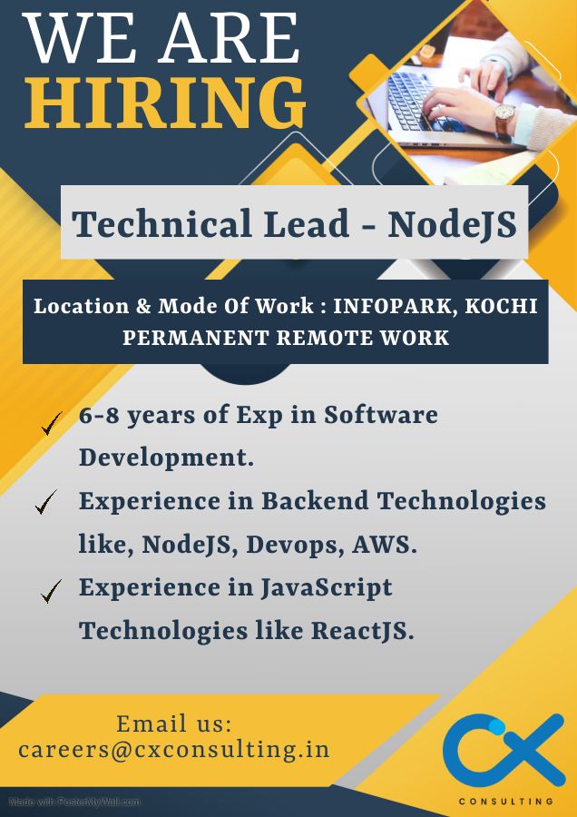 CX Consulting on LinkedIn: #nodejs #reactjs #javascript #devops #remote ... CX Consulting on LinkedIn: #nodejs #reactjs #javascript #devops #remote ...