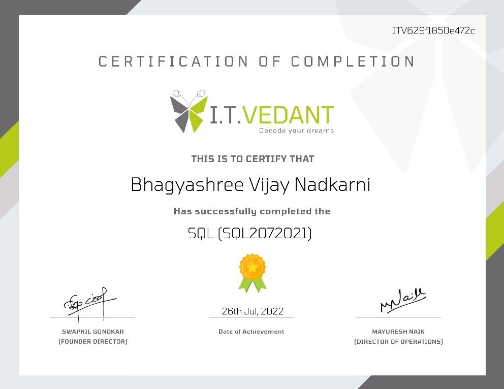 Bhagyashree Nadkarni on LinkedIn: #python #sql #java #webdesigning # ... Bhagyashree Nadkarni on LinkedIn: #python #sql #java #webdesigning # ...