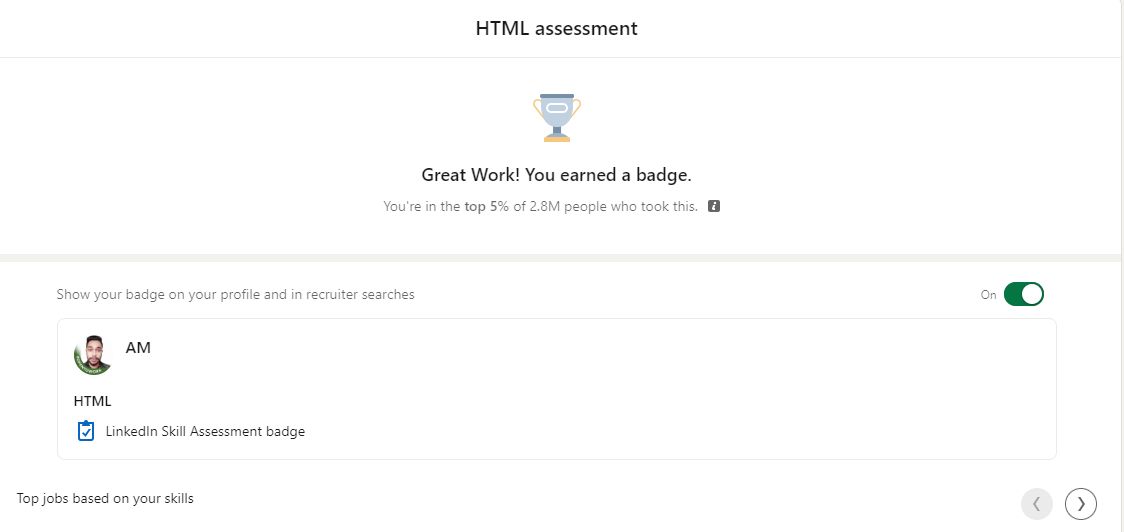 AM ANTOR on LinkedIn: #linkedinassessment #html #experience AM ANTOR on LinkedIn: #linkedinassessment #html #experience