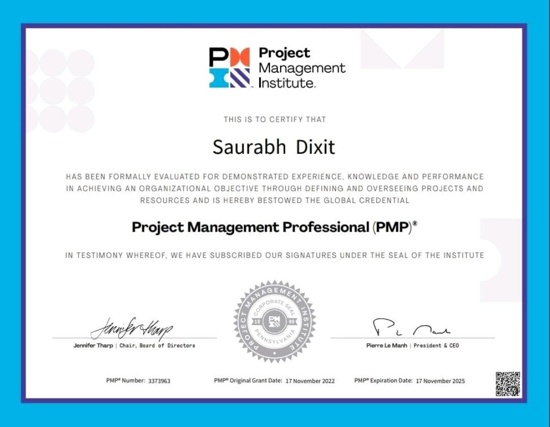 Saurabh Dixit, PMP® on LinkedIn: #pmp #mindset #training #agile # ... Saurabh Dixit, PMP® on LinkedIn: #pmp #mindset #training #agile # ...
