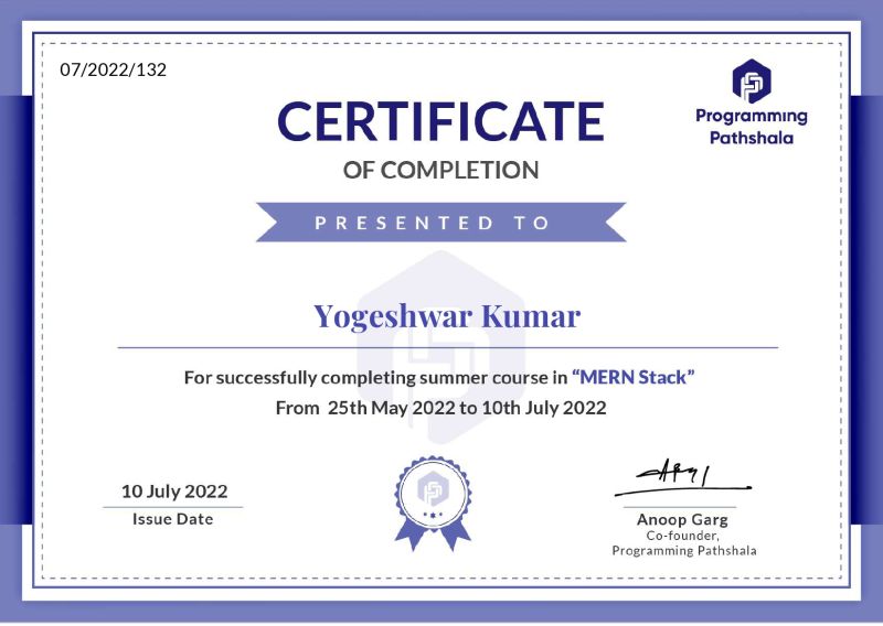 Yogeshwar Kumar on LinkedIn: #programmingpathshala #coding # ... Yogeshwar Kumar on LinkedIn: #programmingpathshala #coding # ...