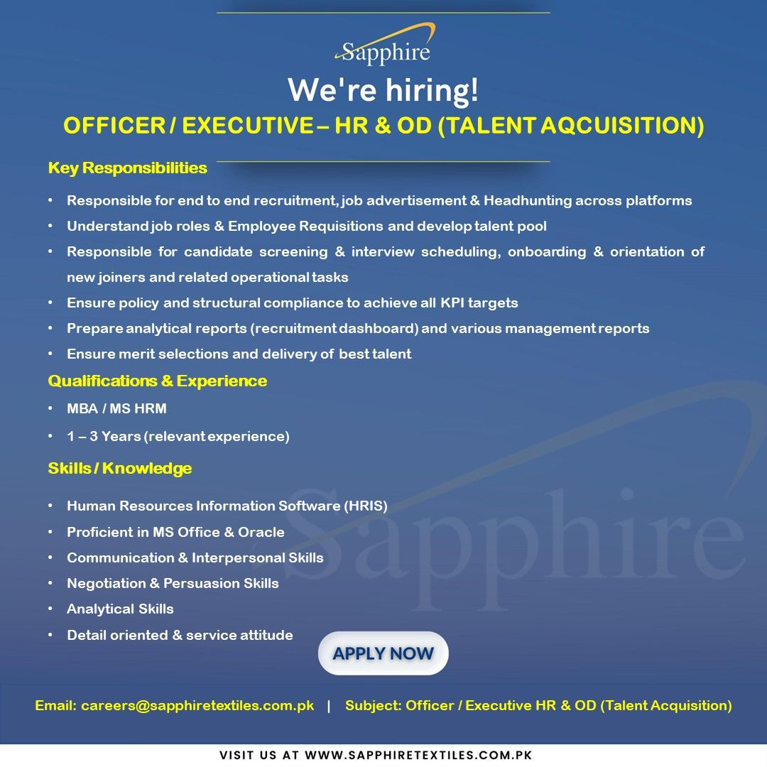 Sapphire Textile Mills on LinkedIn: Join us and build your future ... Sapphire Textile Mills on LinkedIn: Join us and build your future ...