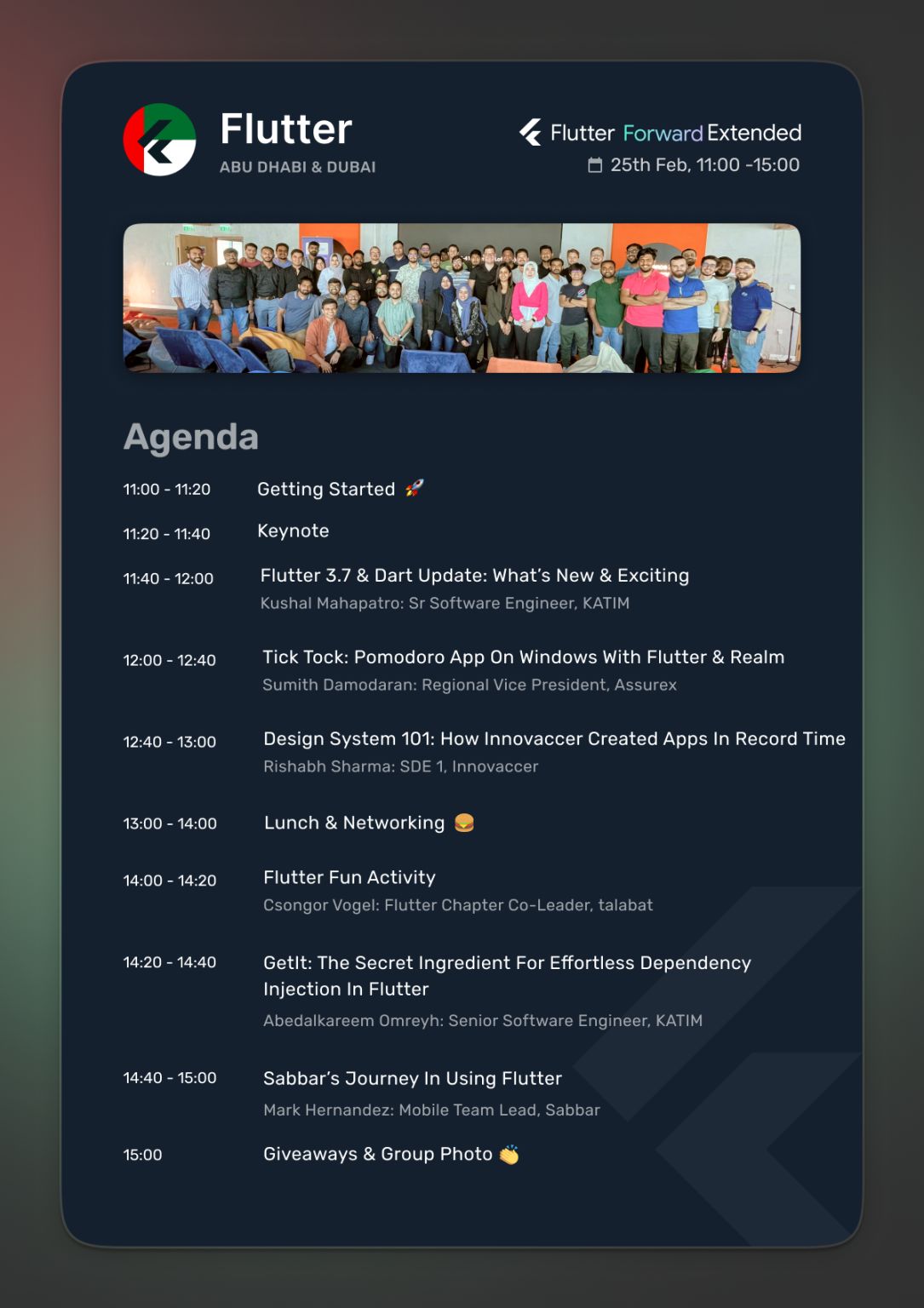 Flutter Abu Dhabi & Dubai on LinkedIn: #flutteruae #flutter #flutterforward Flutter Abu Dhabi & Dubai on LinkedIn: #flutteruae #flutter #flutterforward