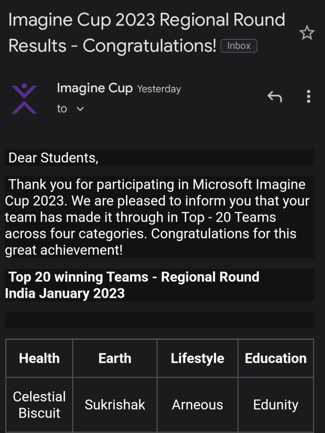 Avinash Mohare on LinkedIn: #microsoftimaginecup #achievement # ... Avinash Mohare on LinkedIn: #microsoftimaginecup #achievement # ...