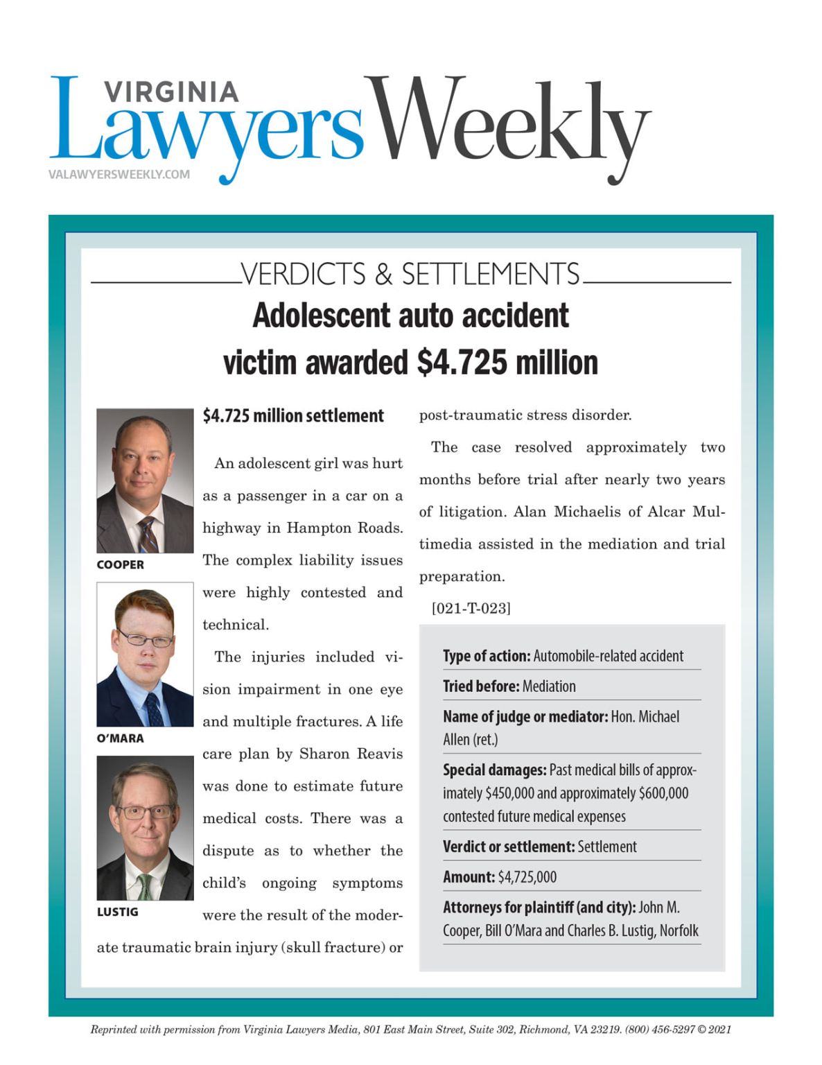 Charles Lustig on LinkedIn: Another successfully resolved case. We ... Charles Lustig on LinkedIn: Another successfully resolved case. We ...