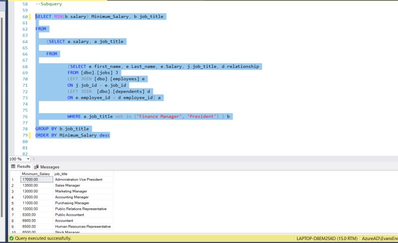 Evans Enosegbe on LinkedIn: SQL Subquery. Evans Enosegbe on LinkedIn: SQL Subquery.