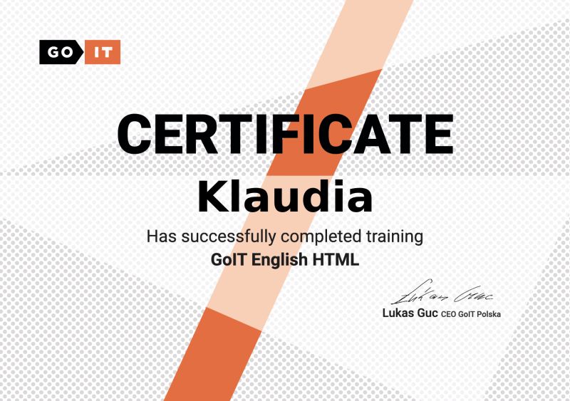 Klaudia Matjasik on LinkedIn: #coding #project #html #training #css #it Klaudia Matjasik on LinkedIn: #coding #project #html #training #css #it