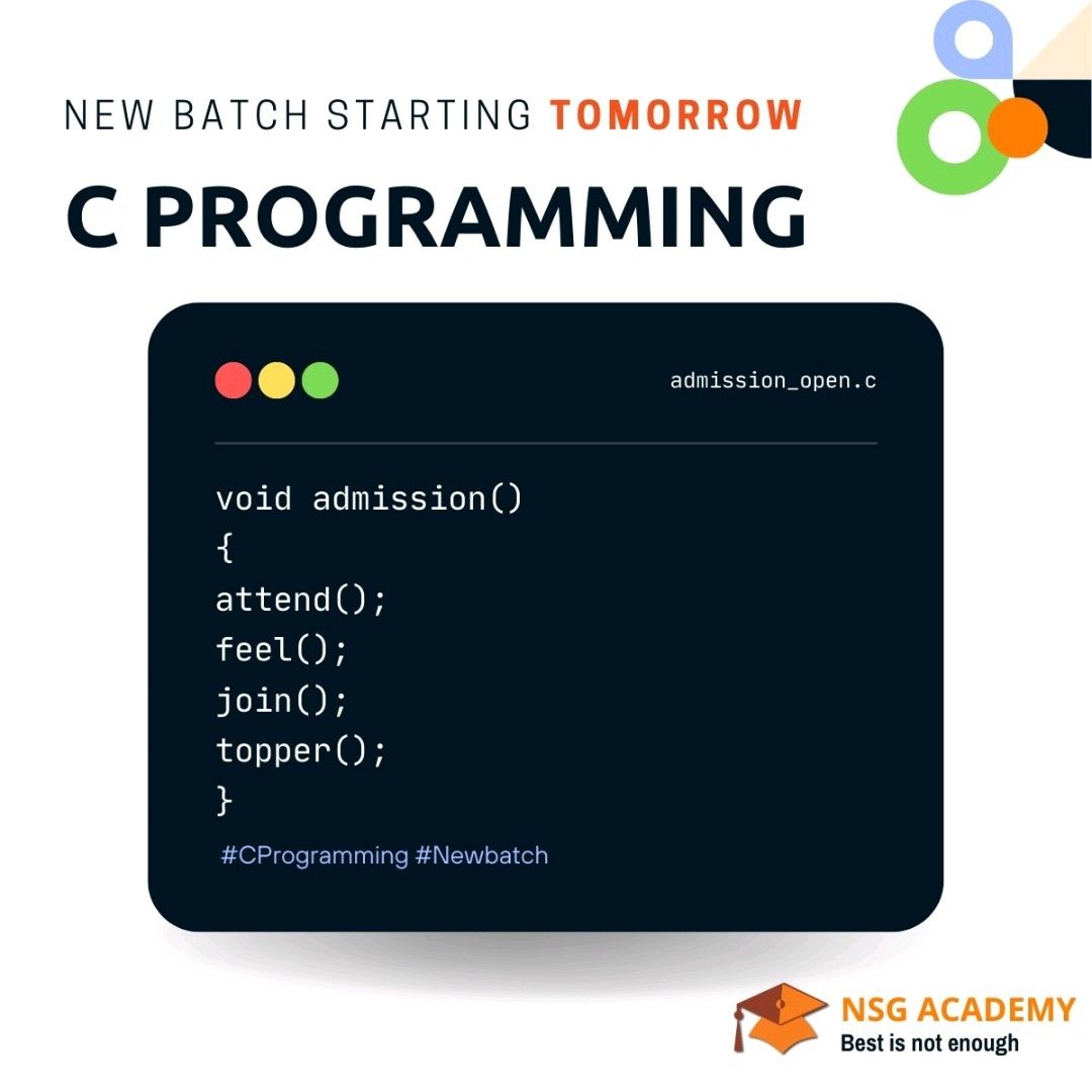 NSG ACADEMY on LinkedIn: #cprogramming #cprogramminglanguage #coding # ... NSG ACADEMY on LinkedIn: #cprogramming #cprogramminglanguage #coding # ...