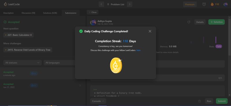 Aditya Gupta on LinkedIn: #consistency #motivation #growth #coding #daily Aditya Gupta on LinkedIn: #consistency #motivation #growth #coding #daily