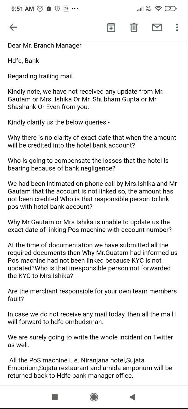 Sumit Kumar on LinkedIn: #hdfcbanknegligence Sumit Kumar on LinkedIn: #hdfcbanknegligence