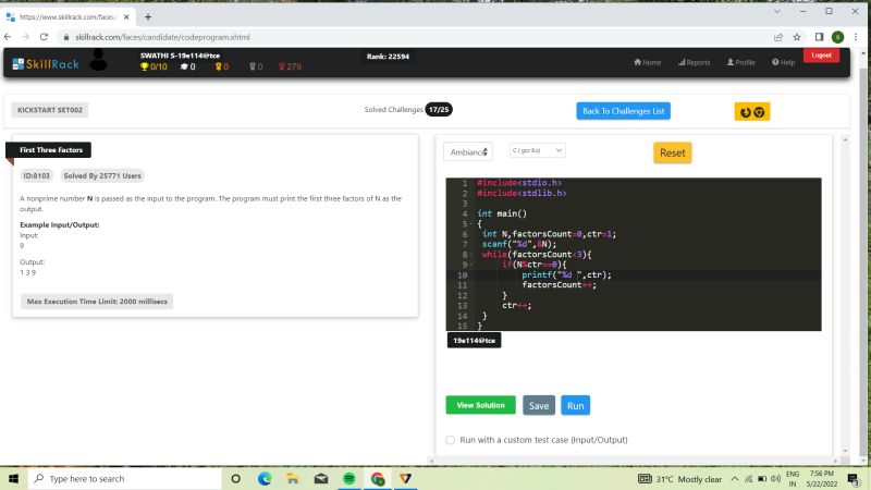 Swathi Senthil Kumar on LinkedIn: #tcecodersclubeee #100daysofcode #day91 Swathi Senthil Kumar on LinkedIn: #tcecodersclubeee #100daysofcode #day91