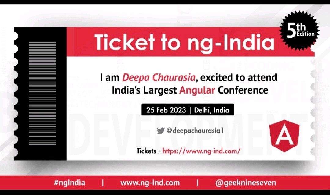 Deepa Chaurasia LinkedIn鈥榙e: #ngindia #angular #javascript Deepa Chaurasia LinkedIn鈥榙e: #ngindia #angular #javascript