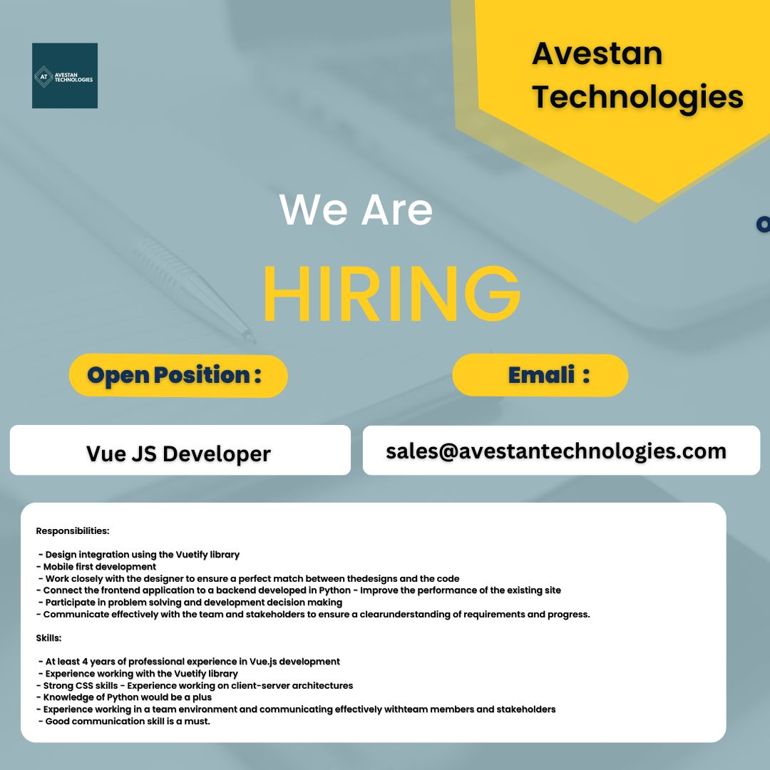 Avestan Technologies LLC on LinkedIn: #vuejs #javascript #typescript Avestan Technologies LLC on LinkedIn: #vuejs #javascript #typescript