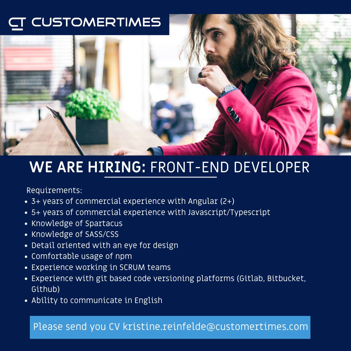 Kristine Reinfelde auf LinkedIn: #customertimes #frontenddevelopers # ... Kristine Reinfelde auf LinkedIn: #customertimes #frontenddevelopers # ...