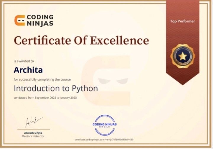 Archita Jain on LinkedIn: #codingninjas #python #experience #coding # ... Archita Jain on LinkedIn: #codingninjas #python #experience #coding # ...
