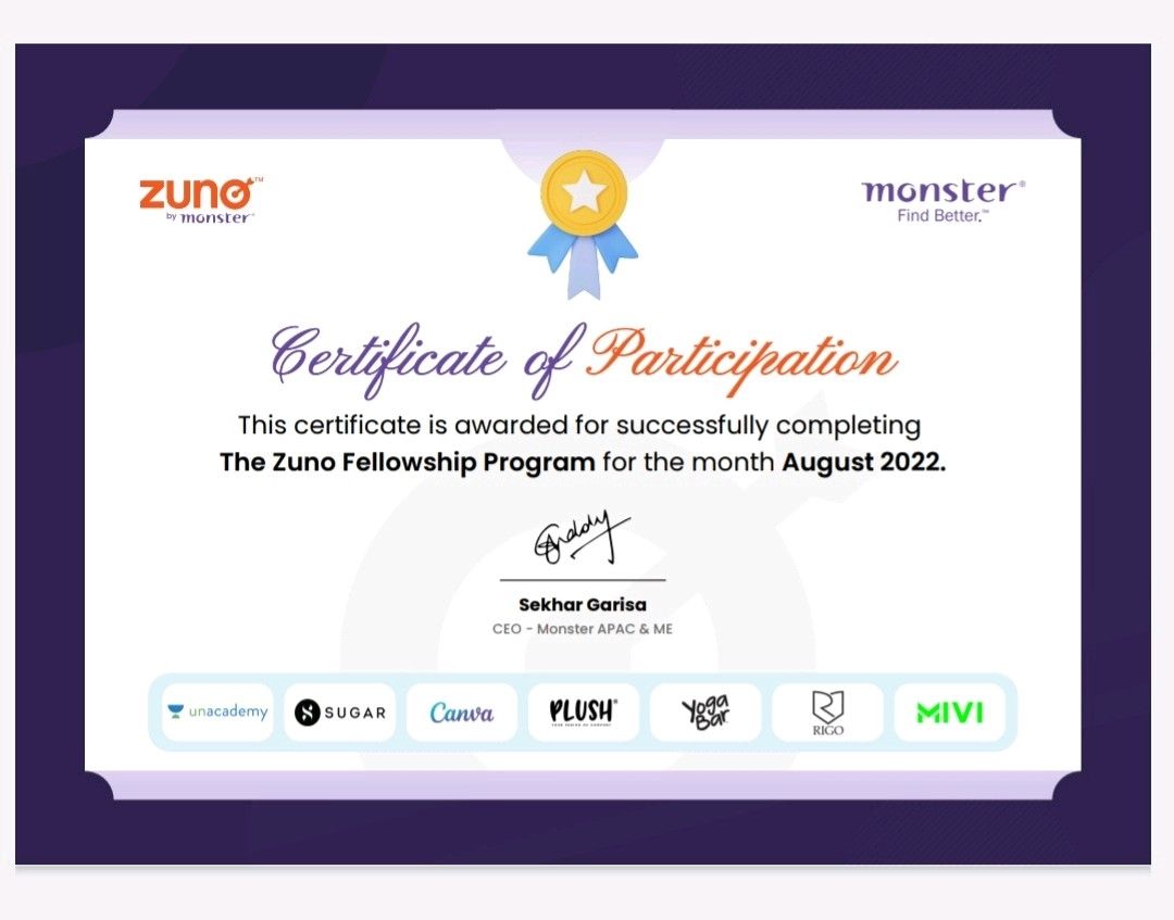 Aasya Gupta on LinkedIn: #zunomonster Aasya Gupta on LinkedIn: #zunomonster