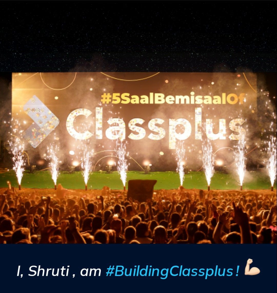 Shruti Sharma on LinkedIn: #5saalbemisaalofclassplus #weareclassplus # ... Shruti Sharma on LinkedIn: #5saalbemisaalofclassplus #weareclassplus # ...