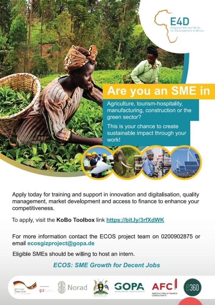 Jimmy Byaruhanga on LinkedIn: ECOS project to close recieving of SME ... Jimmy Byaruhanga on LinkedIn: ECOS project to close recieving of SME ...