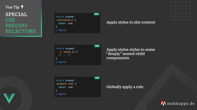 Michael Hoffmann on LinkedIn: 💡 Vue Tip: Use the special CSS pseudo ... Michael Hoffmann on LinkedIn: 💡 Vue Tip: Use the special CSS pseudo ...