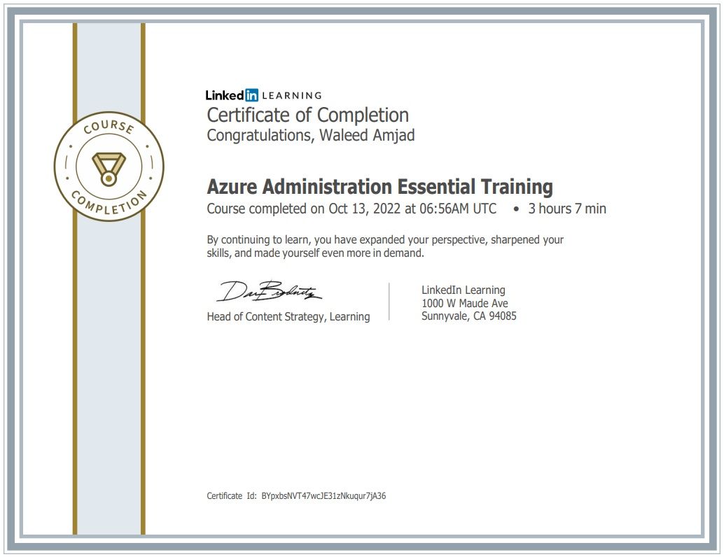 Waleed Amjad on LinkedIn: #microsoftazure Waleed Amjad on LinkedIn: #microsoftazure