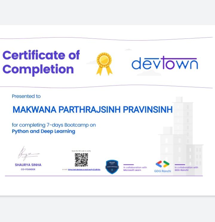 Parthrajsinh Makwana on LinkedIn: #python #deeplearning #google # ... Parthrajsinh Makwana on LinkedIn: #python #deeplearning #google # ...