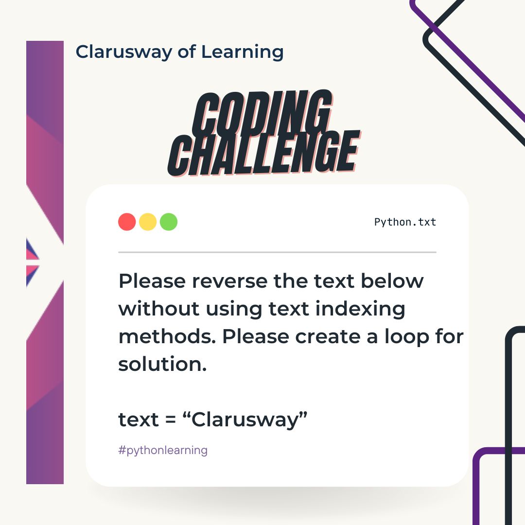 Clarusway on LinkedIn: #python #pythonchallenge #100daysofpython ... Clarusway on LinkedIn: #python #pythonchallenge #100daysofpython ...