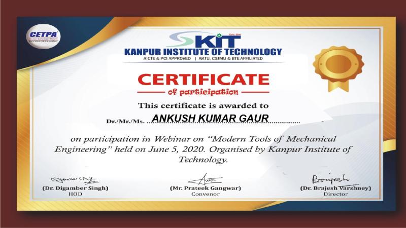 Kanpur Institute of Technology on LinkedIn: Ankush Kumar Gaur Assistant ... Kanpur Institute of Technology on LinkedIn: Ankush Kumar Gaur Assistant ...