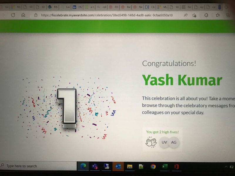 Yash Shrivastava on LinkedIn: #fis #fisproud #fisglobal ... Yash Shrivastava on LinkedIn: #fis #fisproud #fisglobal ...