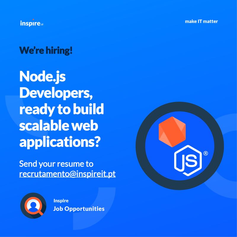 Inspire IT Portugal on LinkedIn: #nodejs #javascript #resume # ... Inspire IT Portugal on LinkedIn: #nodejs #javascript #resume # ...