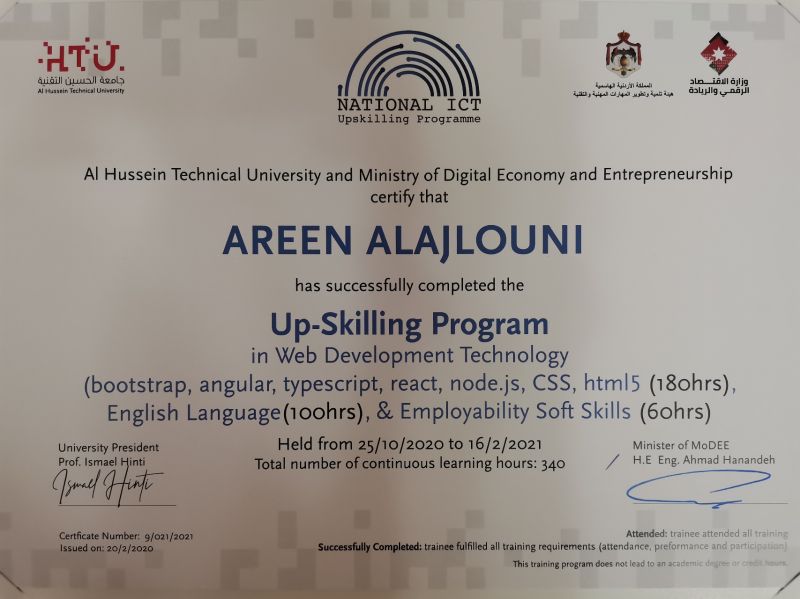 Areen Al Ajlouni on LinkedIn: #html5 #bootstrap #typescript #react # ... Areen Al Ajlouni on LinkedIn: #html5 #bootstrap #typescript #react # ...