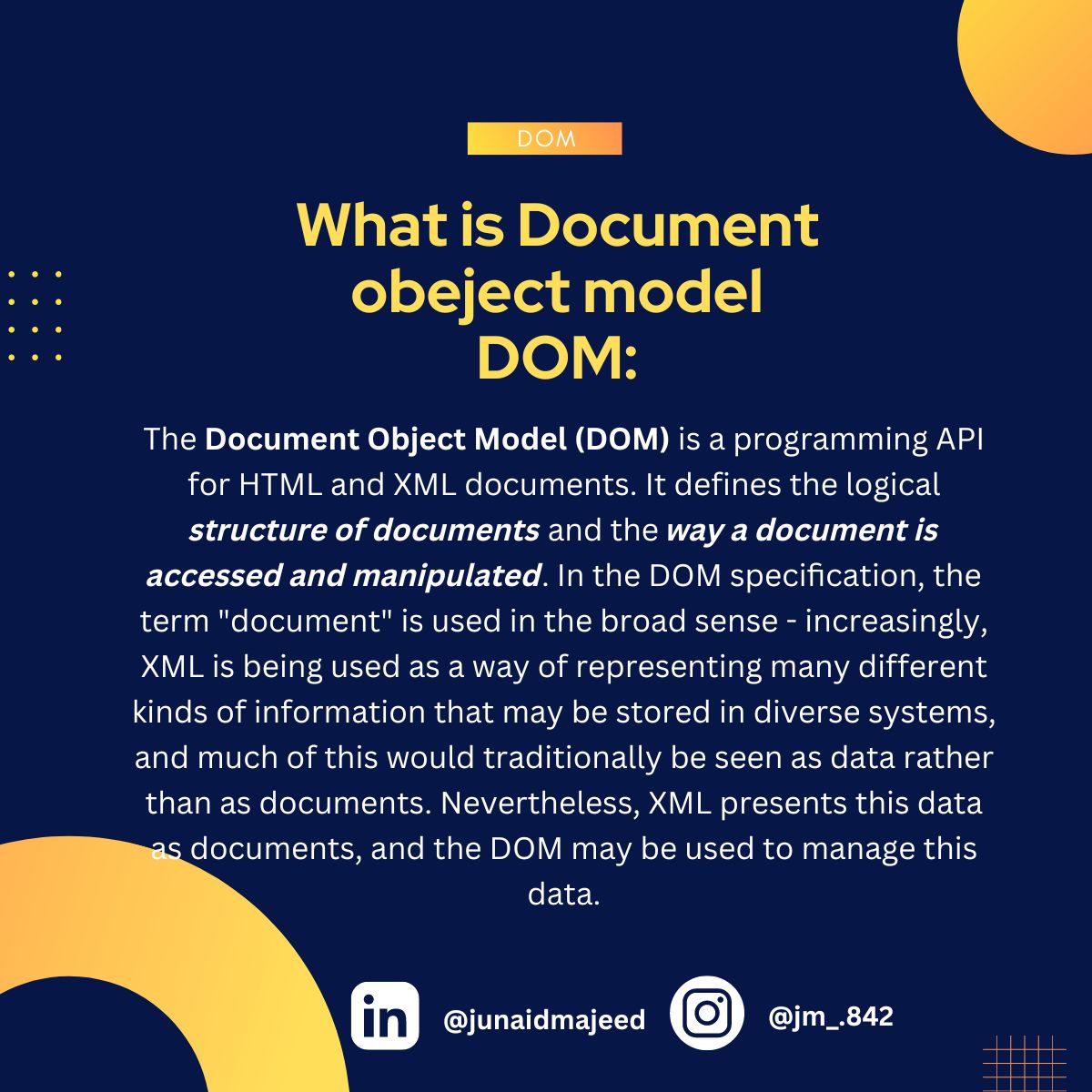 Junaid Majeed on LinkedIn: #html #data #programming #dom #webdevloper # ... Junaid Majeed on LinkedIn: #html #data #programming #dom #webdevloper # ...