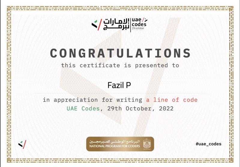 Fazil P on LinkedIn: #uae #uaecoder #swift #pythoncoding Fazil P on LinkedIn: #uae #uaecoder #swift #pythoncoding