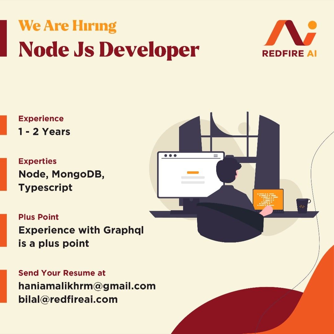 RED FIRE AI PVT. LTD. on LinkedIn: #job #nodejs #mernstackdeveloper # ... RED FIRE AI PVT. LTD. on LinkedIn: #job #nodejs #mernstackdeveloper # ...