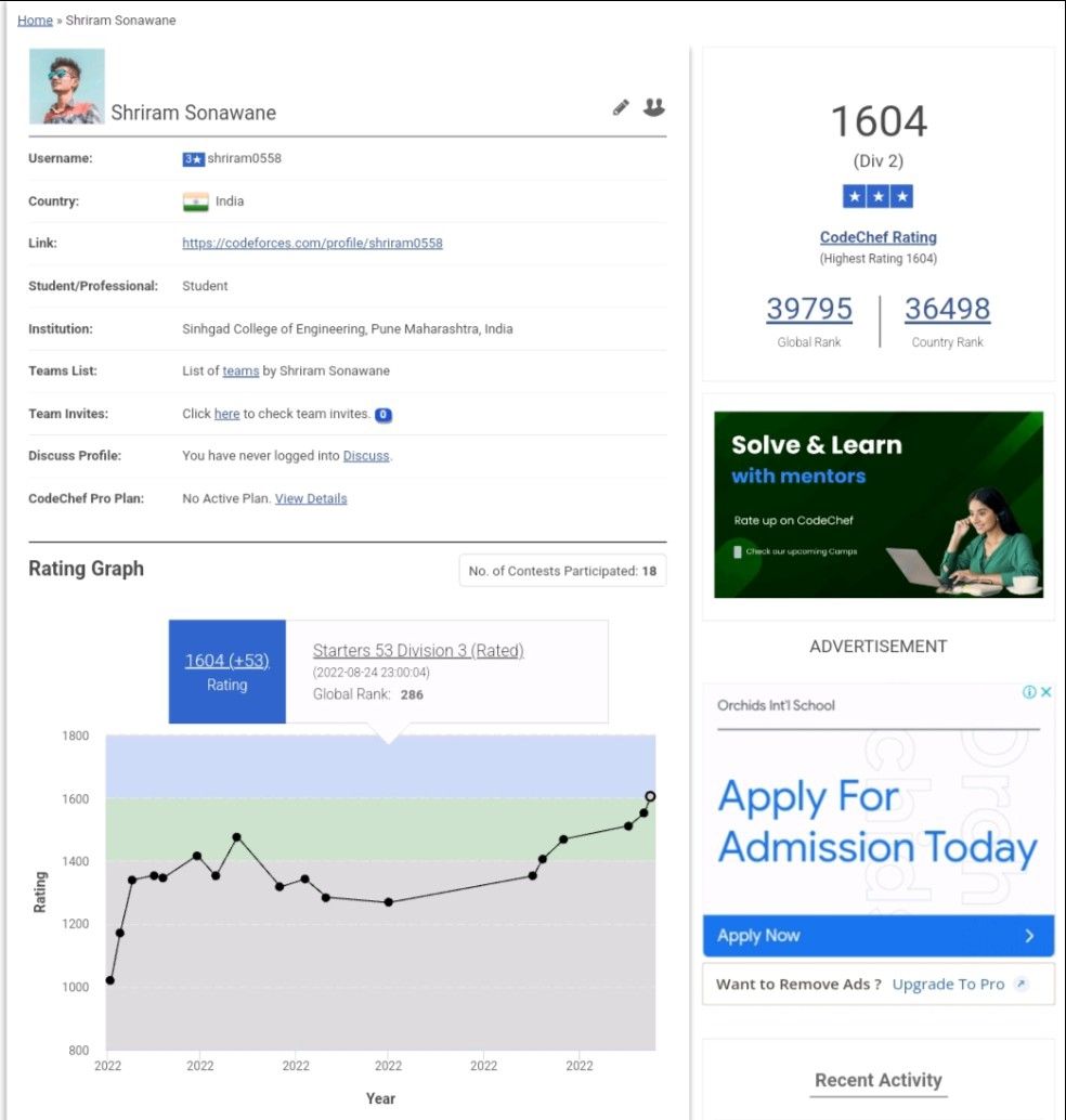 Shriram Sonawane on LinkedIn: #codechef #competitiveprogramming #cpp Shriram Sonawane on LinkedIn: #codechef #competitiveprogramming #cpp