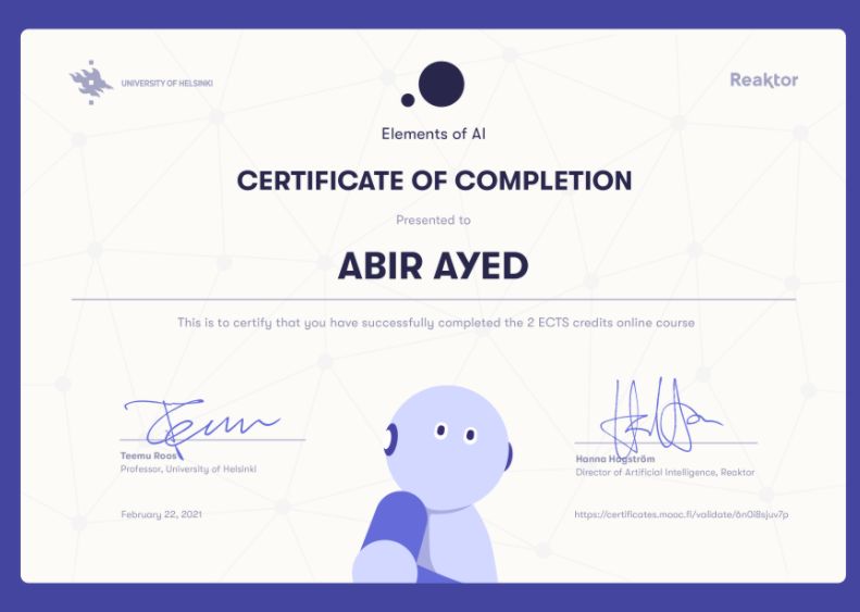 Abir AYED on LinkedIn: #ia #learning #certification Abir AYED on LinkedIn: #ia #learning #certification