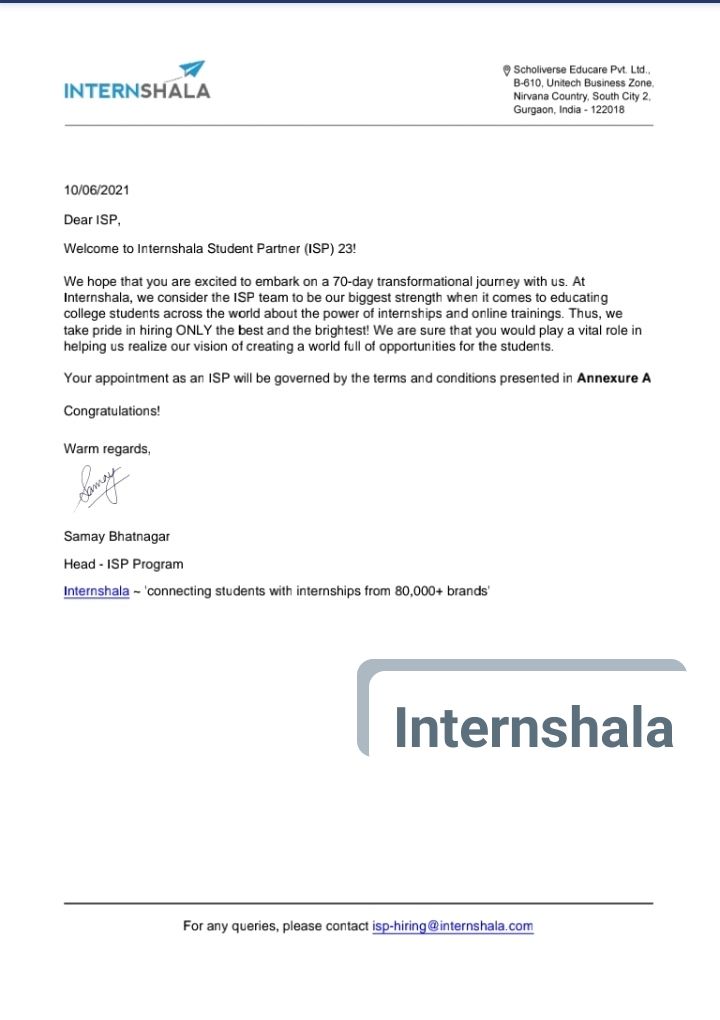 Rohit Punde on LinkedIn: #thankyou #internshala #isp23 #intern #opportunity Rohit Punde on LinkedIn: #thankyou #internshala #isp23 #intern #opportunity