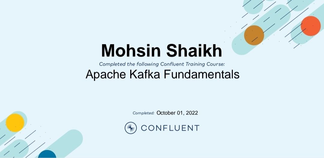 Mohsin Hussain Shaikh on LinkedIn: #kafka #confluent Mohsin Hussain Shaikh on LinkedIn: #kafka #confluent