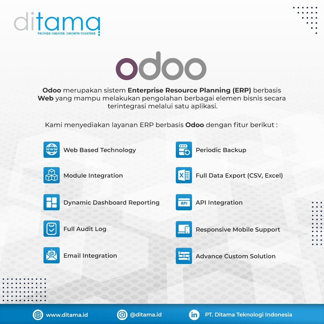 PT. Ditama Teknologi Indonesia on LinkedIn: #odoo #odooerp #sistemerp # ... PT. Ditama Teknologi Indonesia on LinkedIn: #odoo #odooerp #sistemerp # ...
