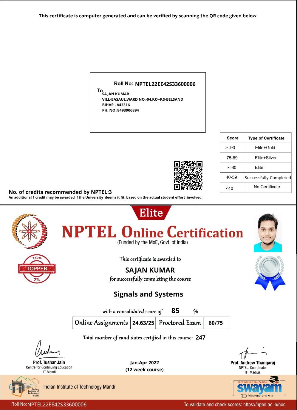 Sajan Kumar on LinkedIn: #nptel #nptel #nptel | 15 comments Sajan Kumar on LinkedIn: #nptel #nptel #nptel | 15 comments