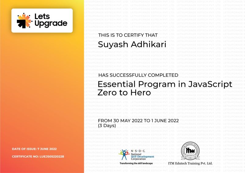 Suyash Adhikari on LinkedIn: #javascript Suyash Adhikari on LinkedIn: #javascript
