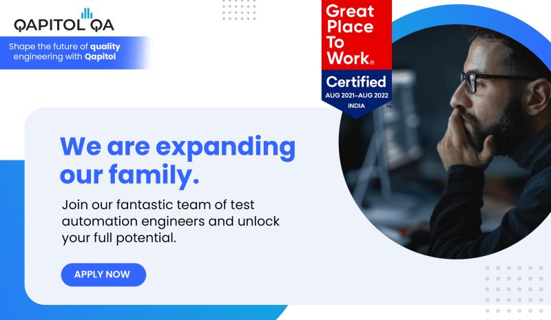 Qapitol QA on LinkedIn: #hiring #applynow #jobalerts #qapitolqa Qapitol QA on LinkedIn: #hiring #applynow #jobalerts #qapitolqa