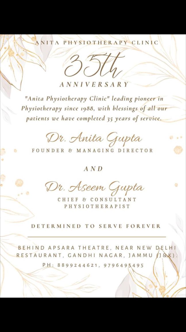 Dr. Aseem Gupta on LinkedIn: Thanks to my Physiotherapy Team without ... Dr. Aseem Gupta on LinkedIn: Thanks to my Physiotherapy Team without ...