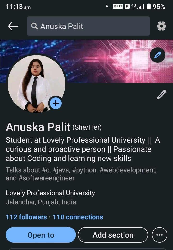 Anuska Palit on LinkedIn: #linkedin #future #people #connections Anuska Palit on LinkedIn: #linkedin #future #people #connections