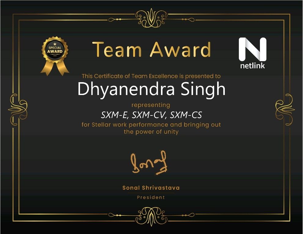 Dhyanendra Singh on LinkedIn: #appreciation Dhyanendra Singh on LinkedIn: #appreciation