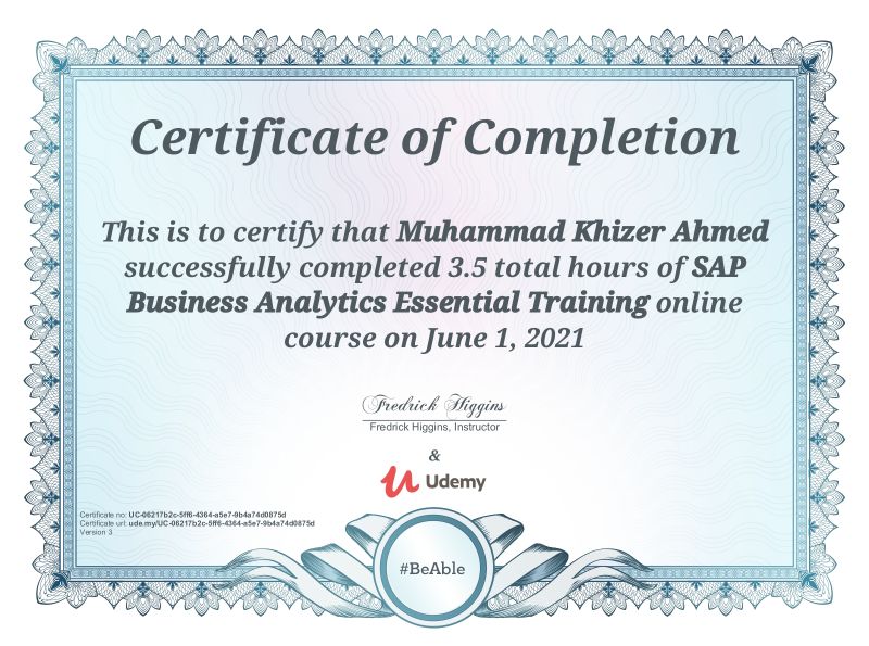 Muhammad Khizer Ahmed on LinkedIn: #sap Muhammad Khizer Ahmed on LinkedIn: #sap